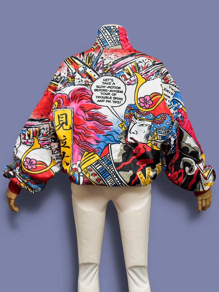 Kansai Yamamoto Comic Print Bomber Jacket, 1983-1984 – Japanese Fashion ...